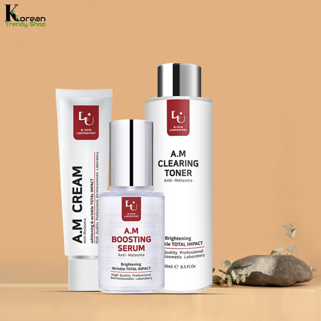 A.M (CREAM,TONER,SERUM) FULL SET – Korean Trendy Shop